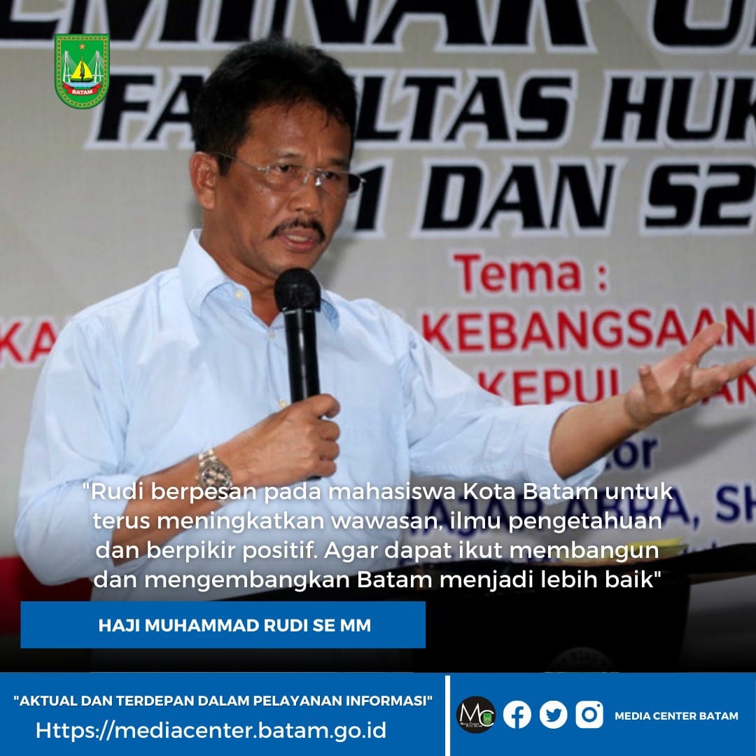 Jadi Keynote Speaker Kuliah Umum Fakultas Hukum Unrika, Rudi Ajak ...