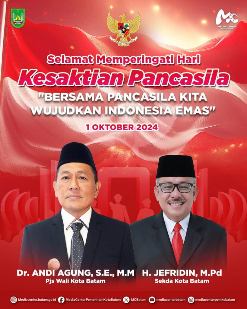 Selamat Hari Kesaktian Pancasila! Mari kita jaga persatuan dan kesatuan bangsa - Media Center